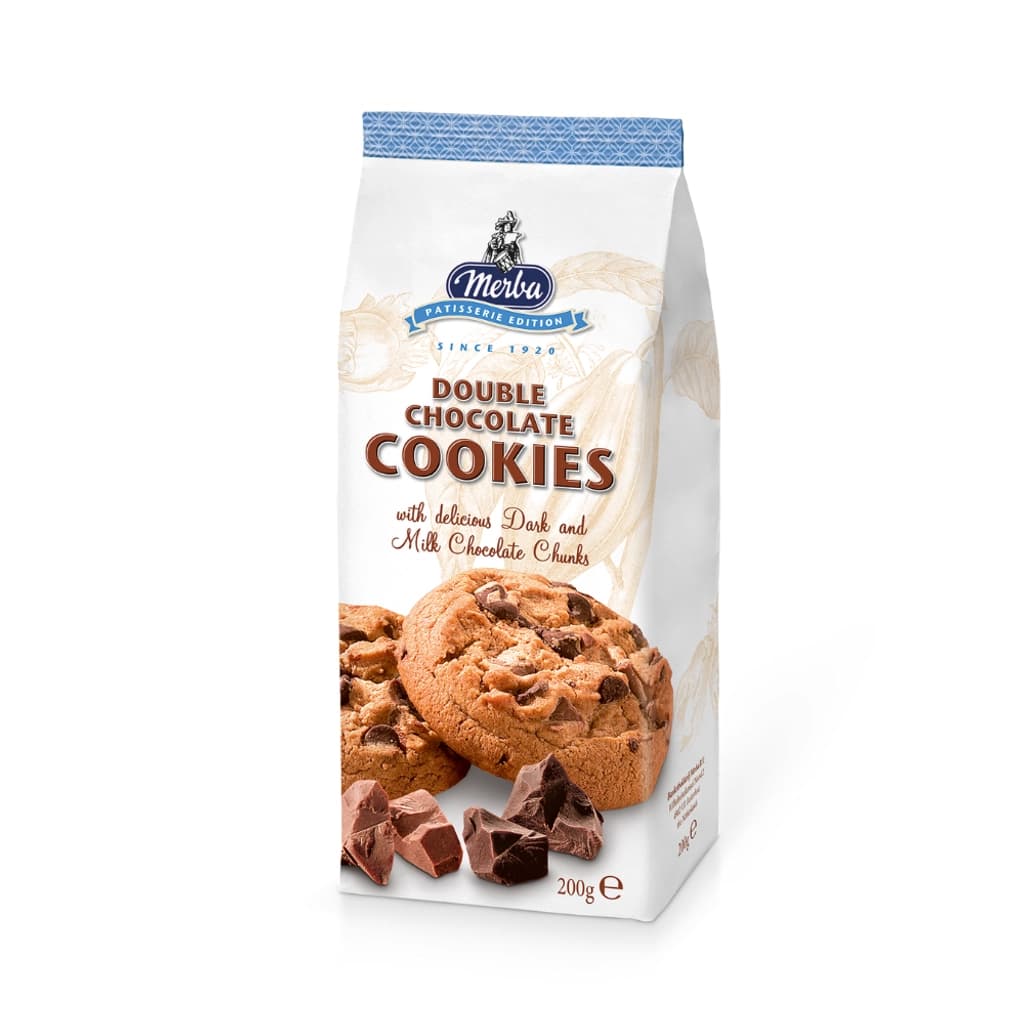 Merba Double Chocolate Cookies 200G.