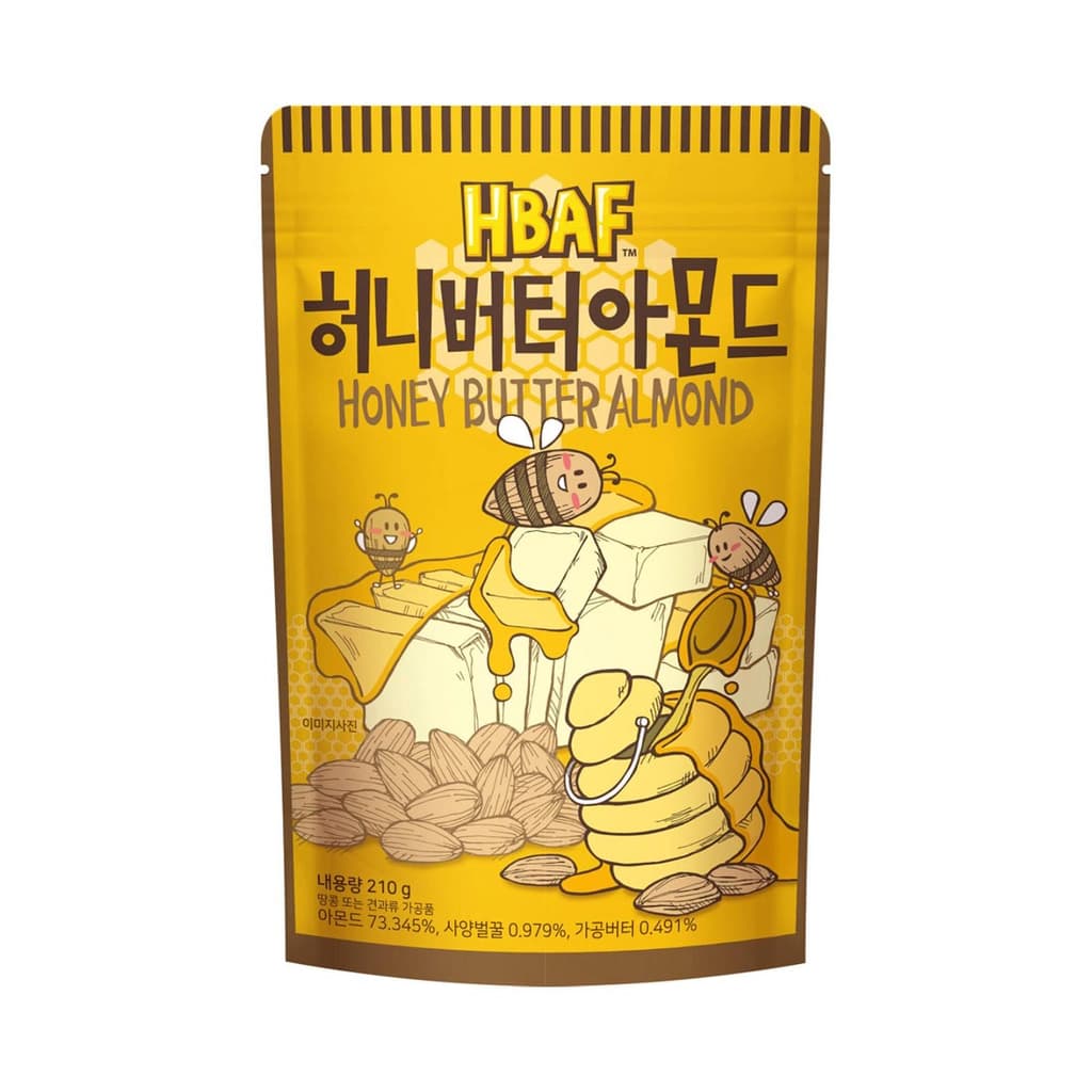 HBAF Honey Butter Almonds 210G.