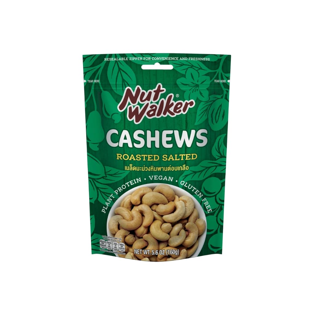 Nut Walker Cashew Nuts Roasted Unsalted 160G.