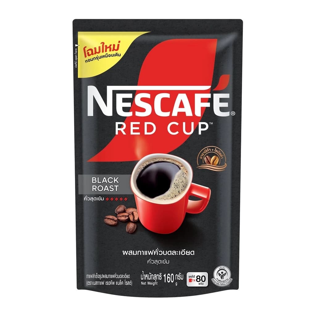 NESCAFE RED CUP BLACK ROAST DOY 160 G.