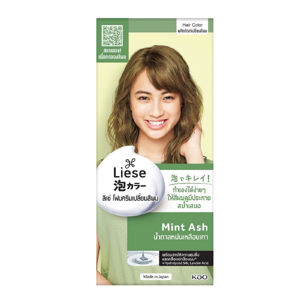 Liese Creamy Bubble Hair Color Foam Mint Ash 104ML.