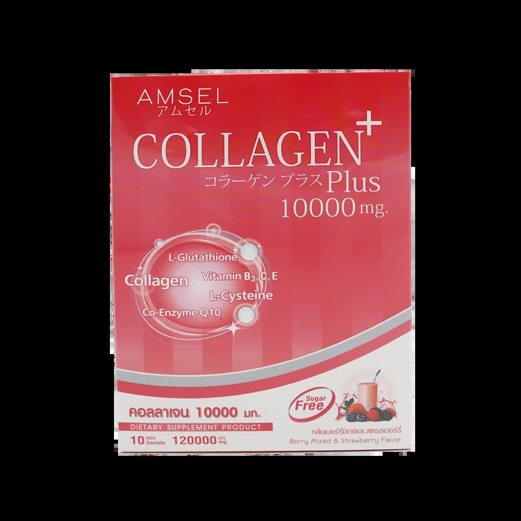 AMSEL COLLAGEN PLUS BERRY 1000MG 10X12G
