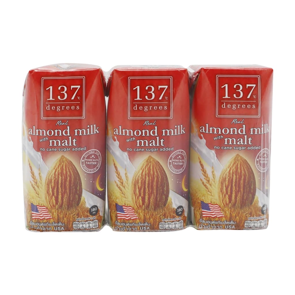137ดีกรี นมอัลมอนด์มอลต์ 180มล.*3